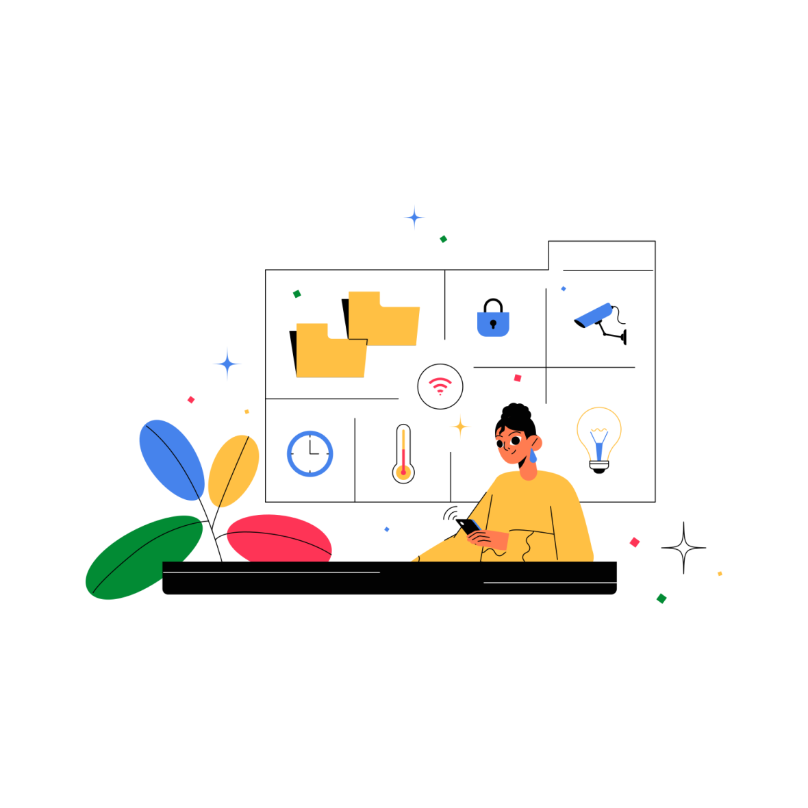 Download Controlling Smart Home animation in Lottie JSON