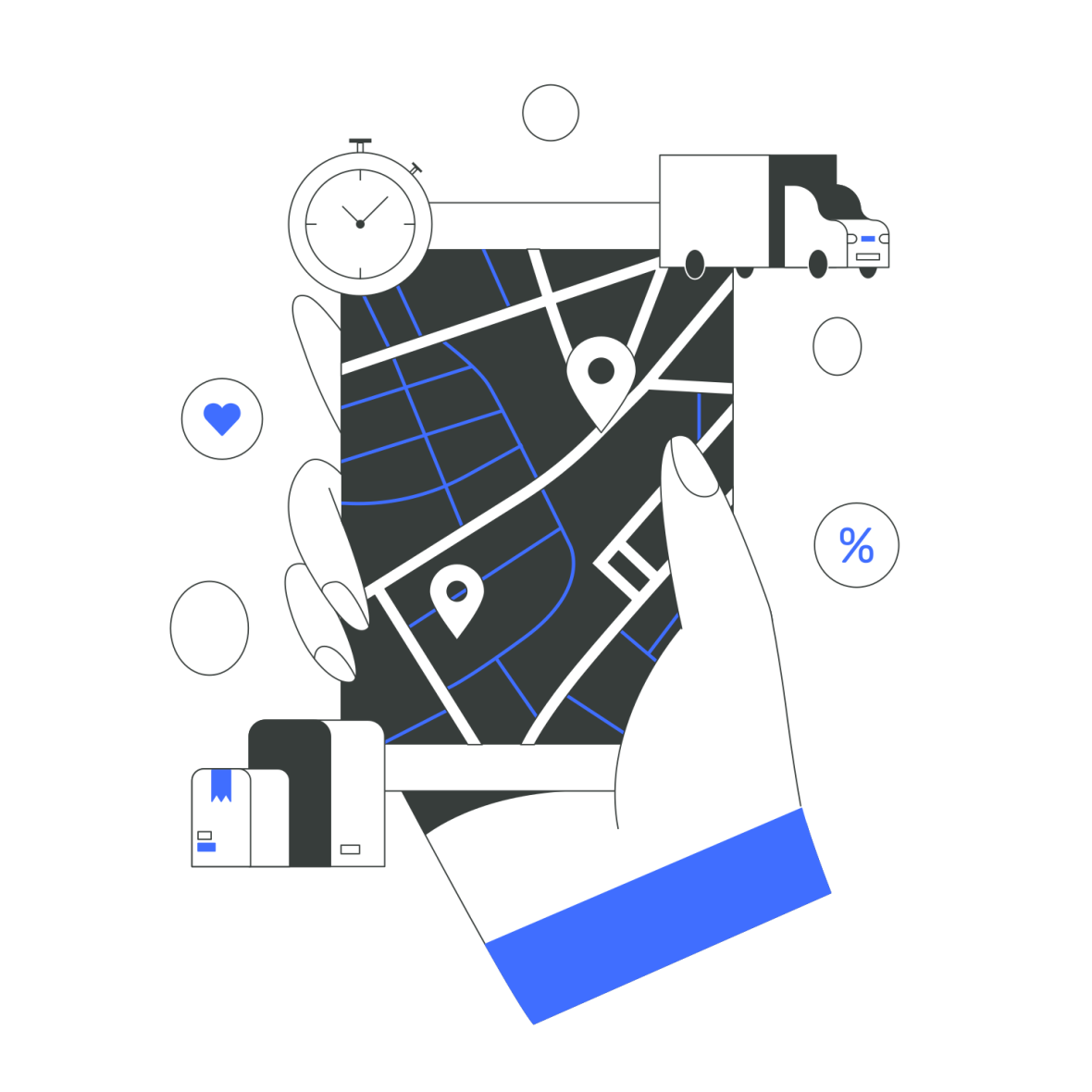 Download Delivery App animation in Lottie JSON