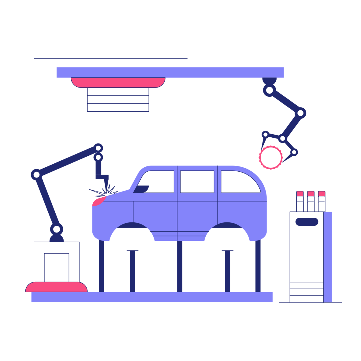 Download Machinery Production animation in Lottie JSON