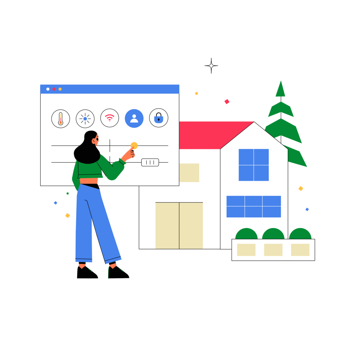 Download Smart Home Settings animation in Lottie JSON