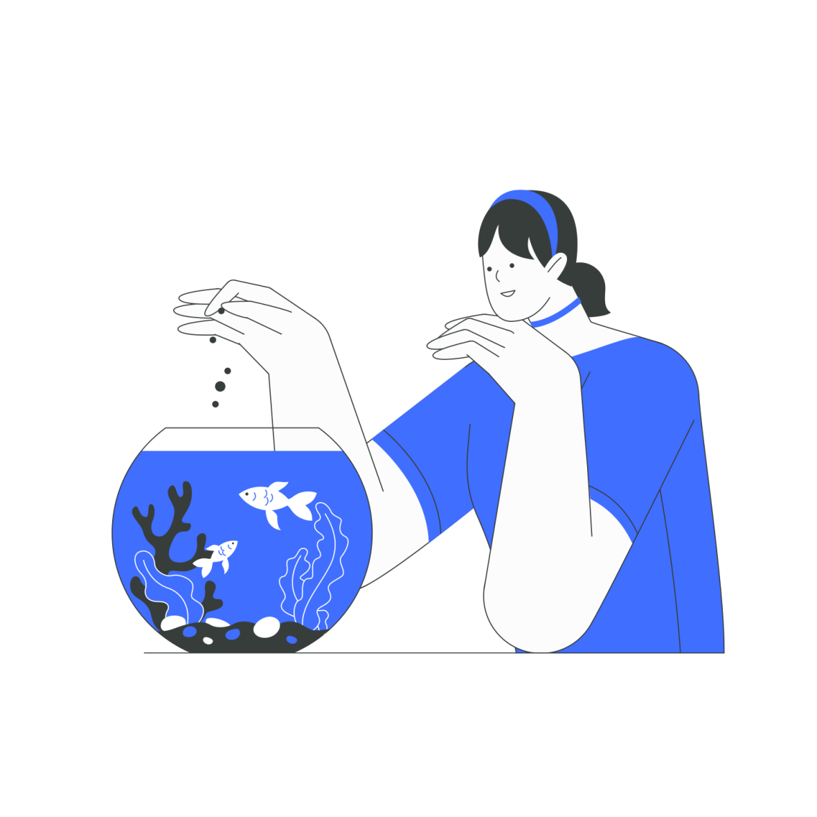 Download Feeding Fish animation in Lottie JSON