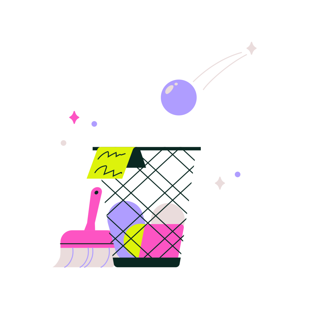 Download Trash of Bad Ideas animation in Lottie JSON