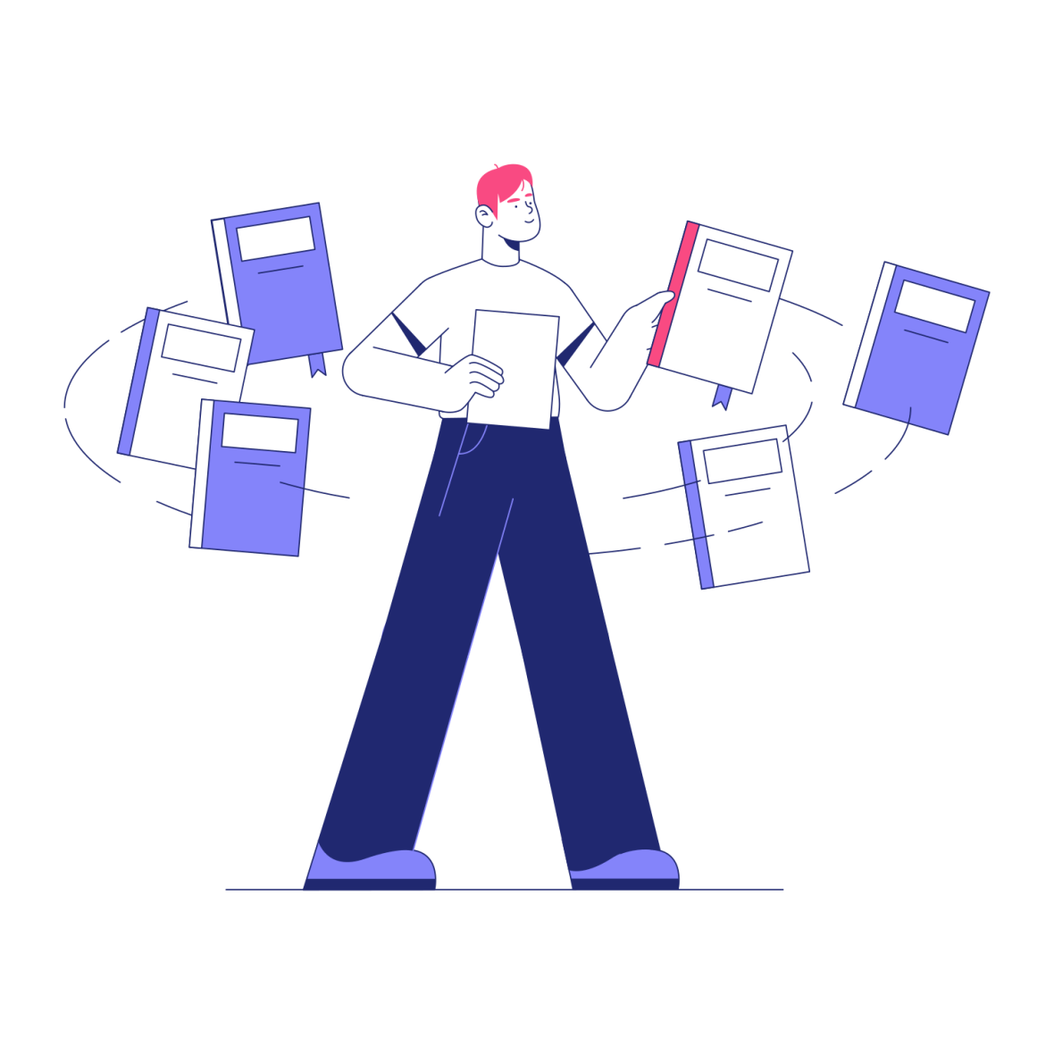 Download Reading Assignment animation in Lottie JSON