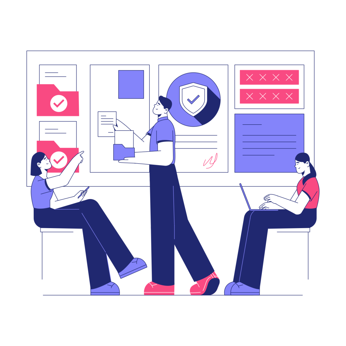 Download Protected Database animation in Lottie JSON