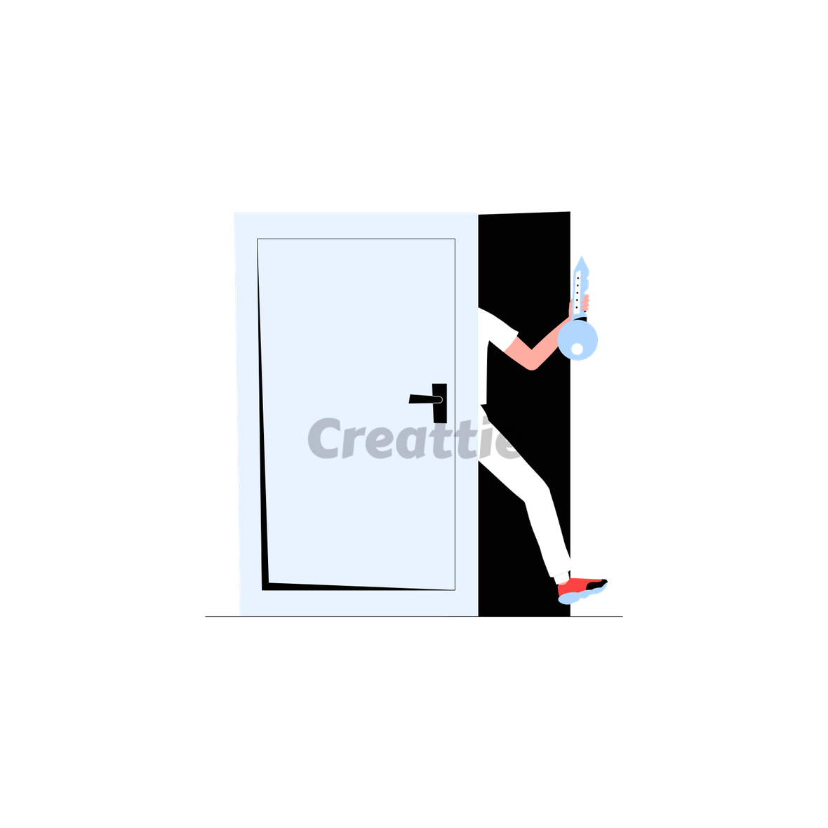 Download Sign Out Illustration in SVG & PNG