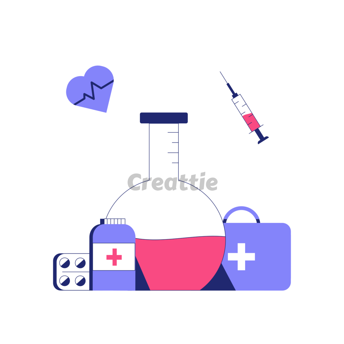 Download Medication Illustration in SVG & PNG