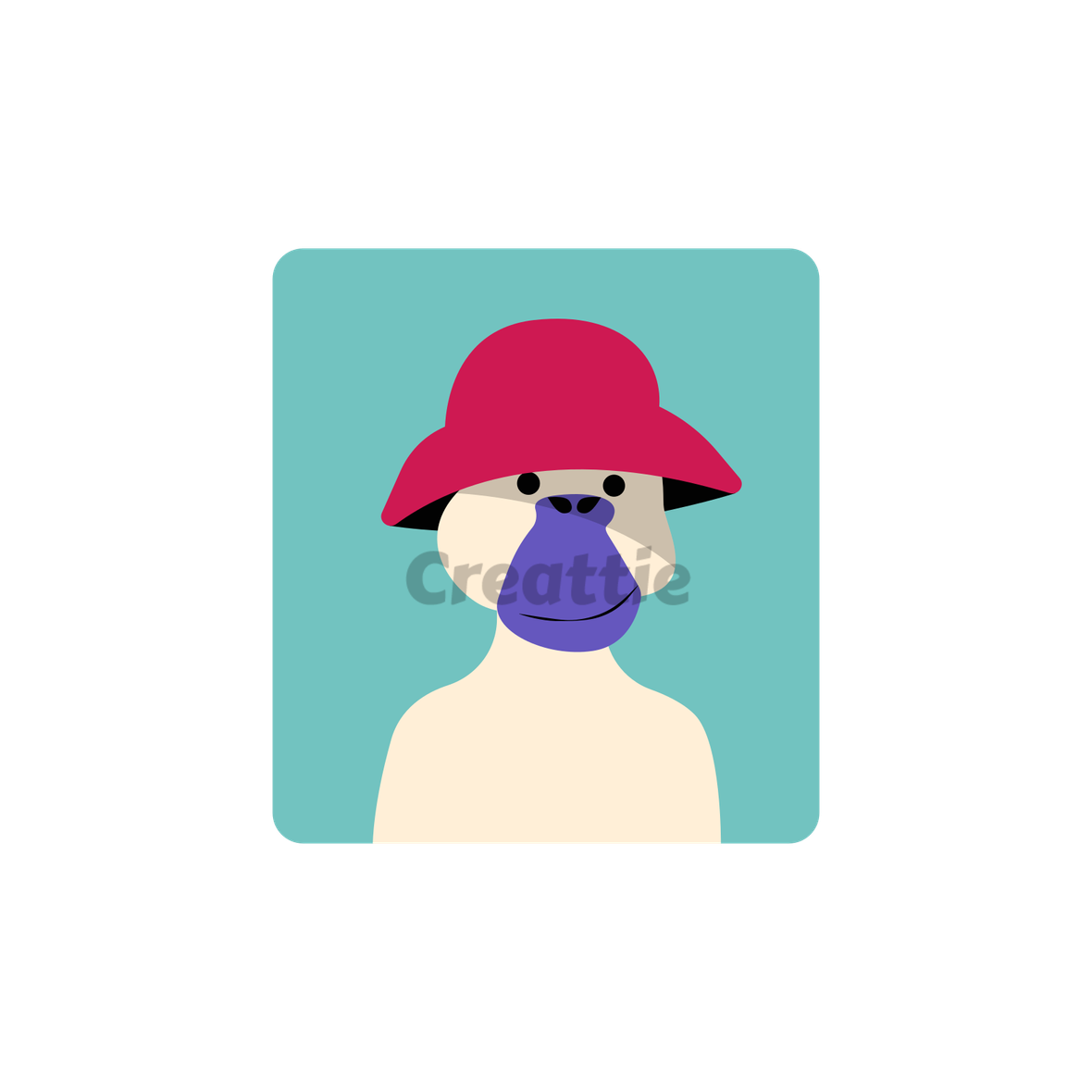 Download Monkey Avatar Illustration in SVG & PNG