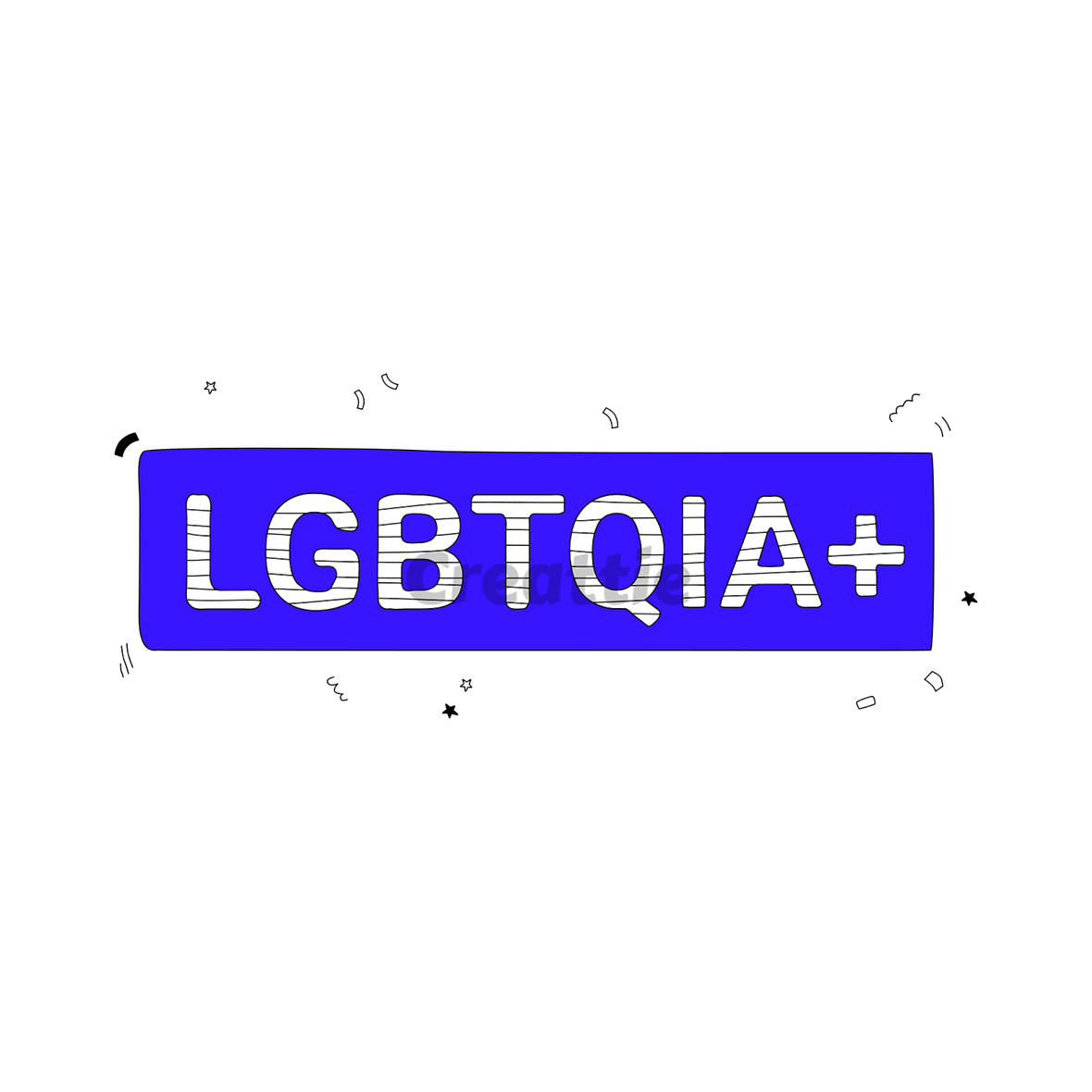 Download LGBT Flag Illustration in SVG & PNG