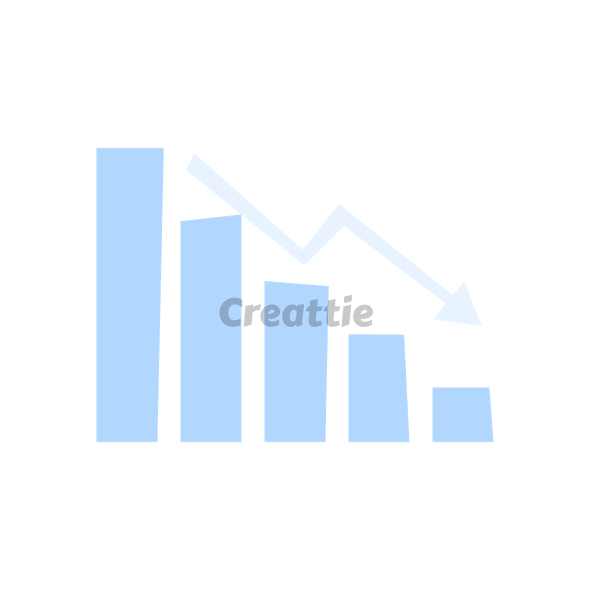 Download Downward Chart Illustration in SVG & PNG