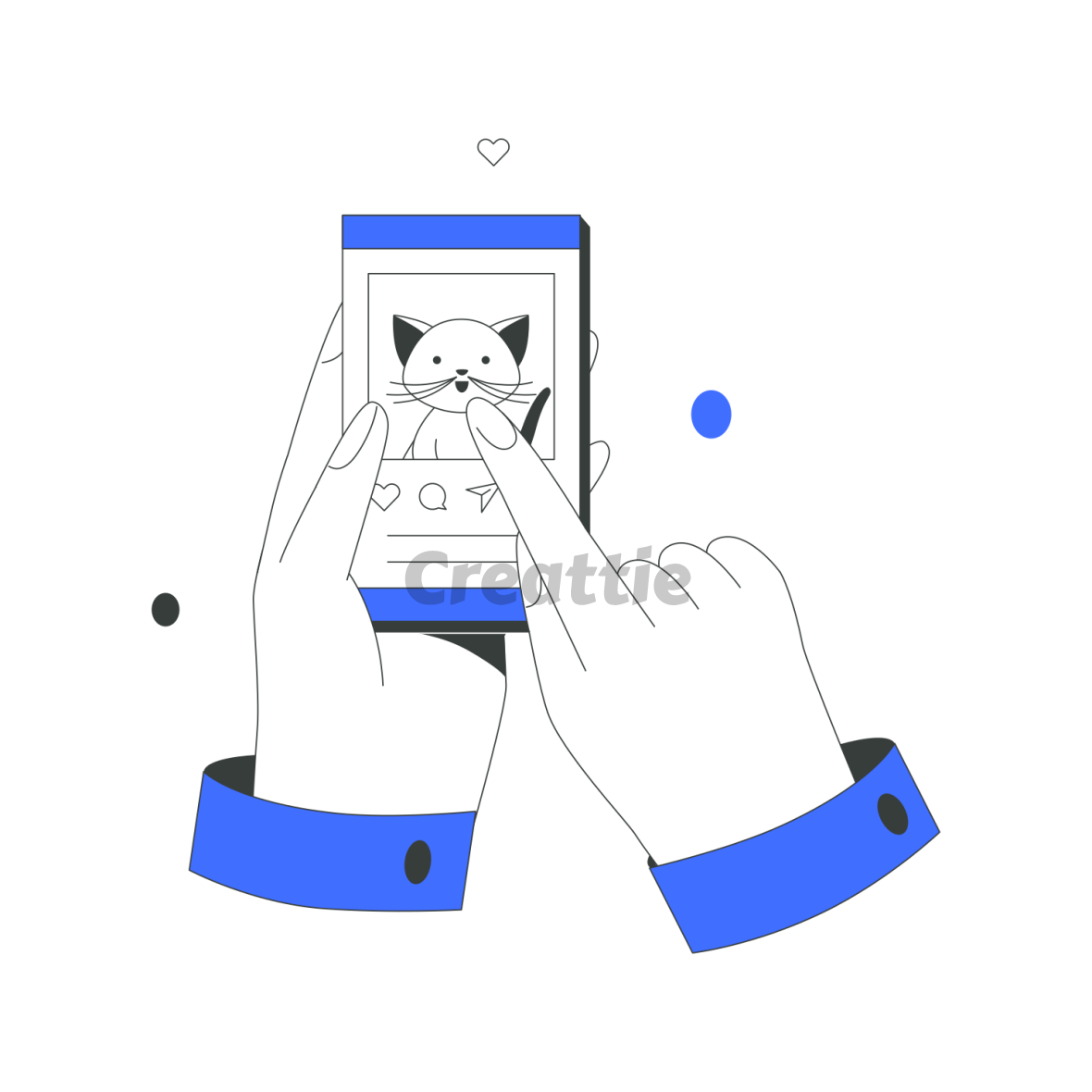 Download Heart Reaction Illustration in SVG & PNG