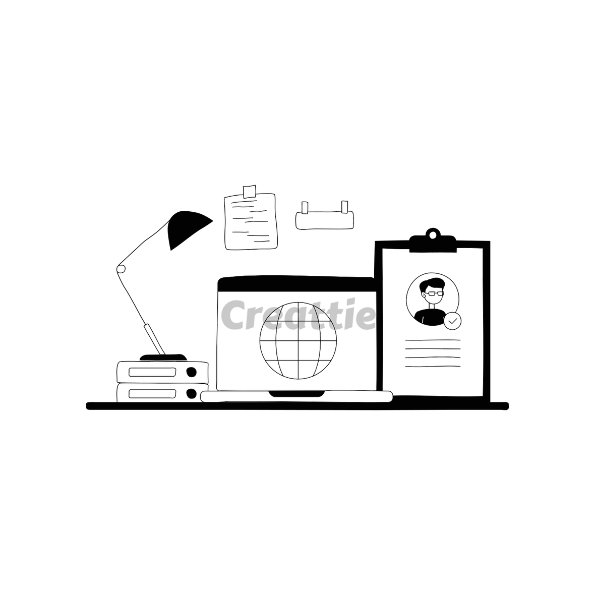 Download Job Interview Setup Illustration in SVG & PNG